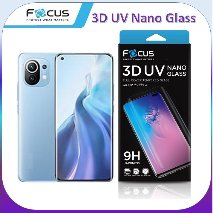 ฟิล์มกระจก ยูวี โฟกัส Focus 3D UV Nano Xiaomi 12 / 12 pro 5G /Note 10 ...
