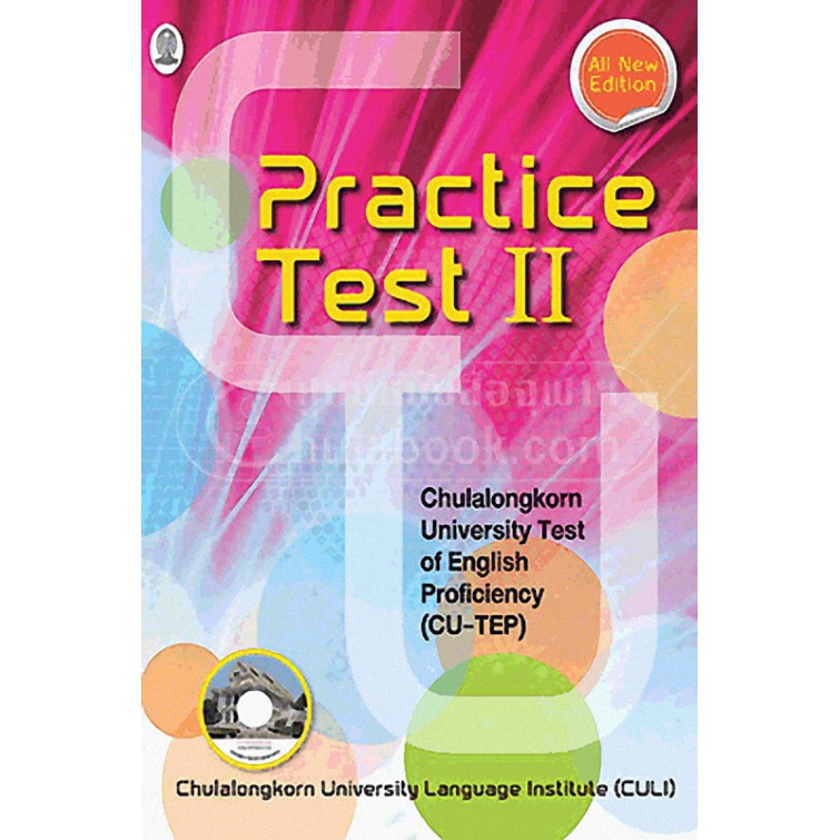 [ศูนย์หนังสือจุฬาฯ] 9786163056122 CU-TEP PRACTICE TEST II (LINK SOUND ...