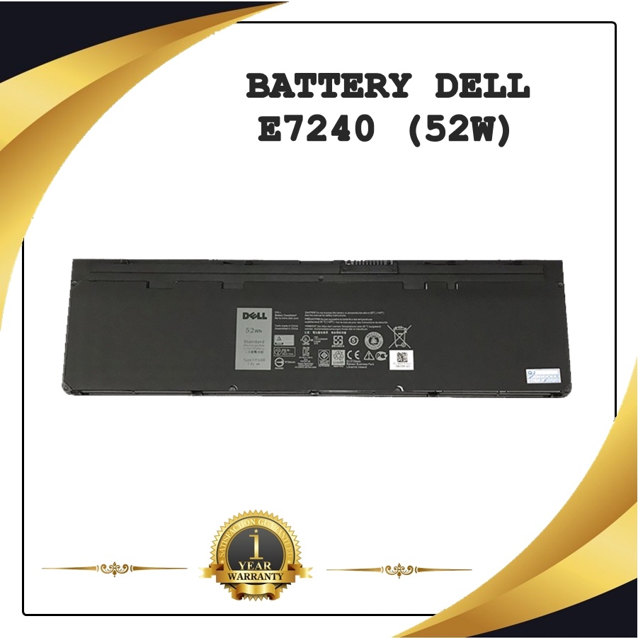 BATTERY NOTEBOOK DELL E7240 (52W) แท้ สำหรับ DELL LATITUDE E7240, E7250 ...