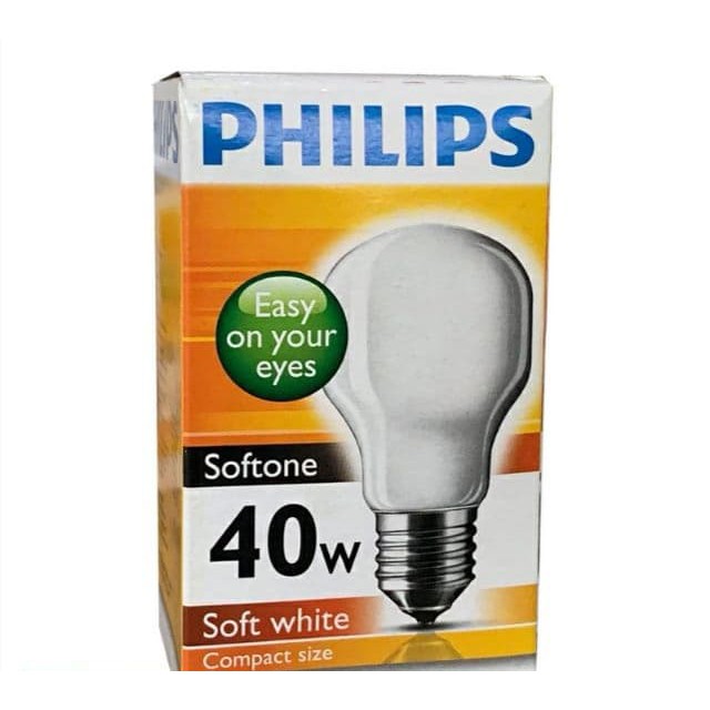 Philips Softtone Incandescent Lamp 40W หลอดไฟฟิลิปส์ หลอดไส้ รุ่นซอฟท์ ...