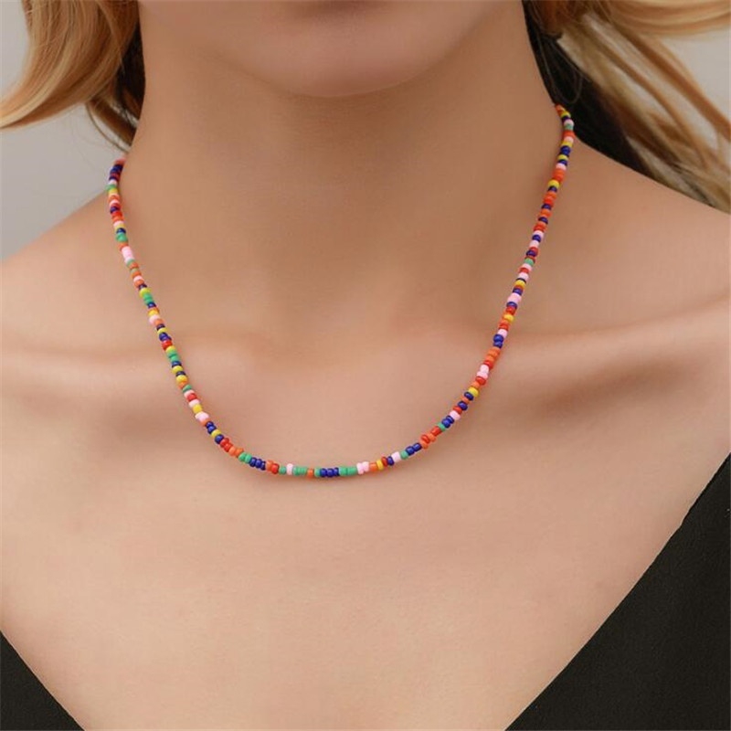Women Fashion Chain String Beads Necklace | Shopee Thailand