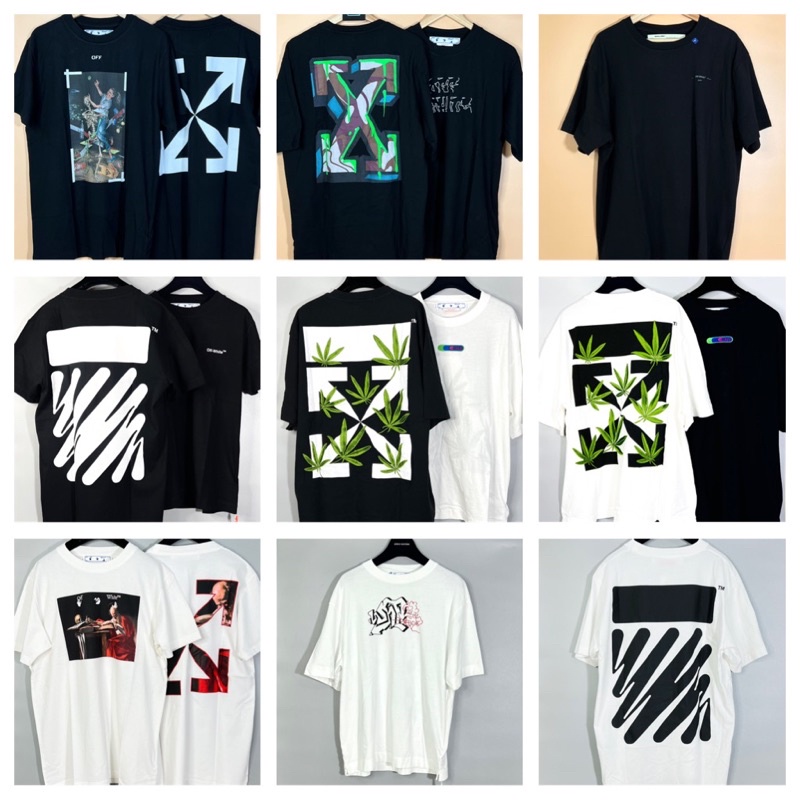 เสื้อยืด ow คละลาย (แนะนำสอบถามไซร์คงเหลือก่อนกดซื้อนะคะ) | Shopee Thailand