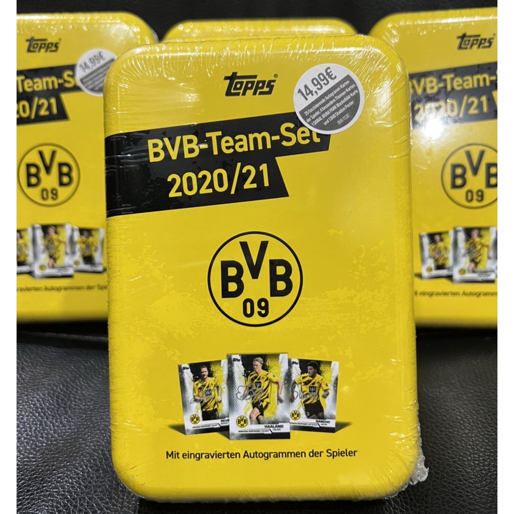 พร้อมส่ง !!! 2020/21 Topps BVB (Borussia Dortmund) Team-Set Tin Box ...