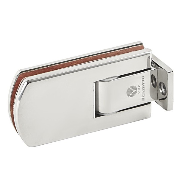 SW-307-PS วีวีพี VVP บานพับกระจกยึดผนัง (Wall/Glass) มีสำหรับกระจก 8-10 มิล สีแสตนเลสเงา ...