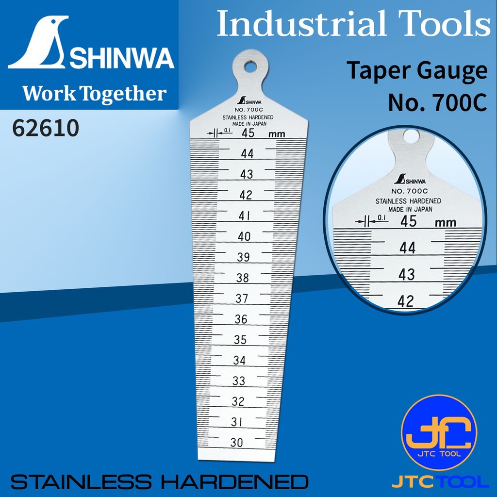 SHINWA เตเปอร์เกจวัดรูใน 30-45mm รุ่น 700C - Taper Gauge Size 30-45mm ...