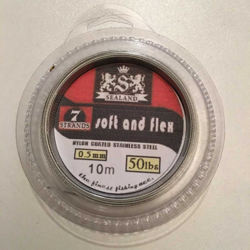 2ชิ้นสายสลิงตกปลา 10เมตร 40 50 60 70 80 LB Stainless Steel Wire Fishing ...