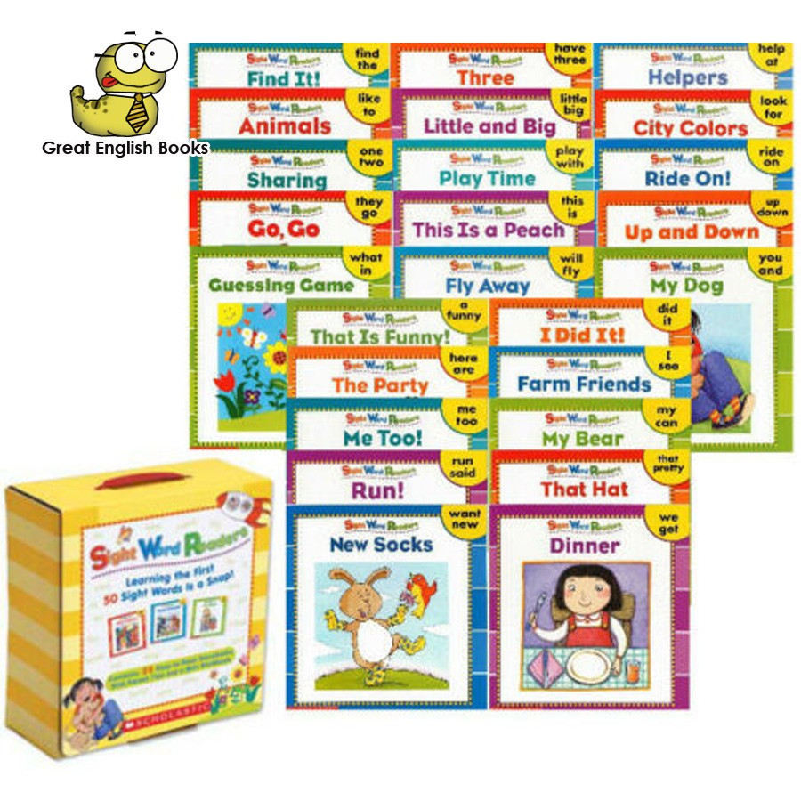 พร้อมส่ง Scholastic Sight Word Readers Box Set Learning First 50 Sight ...