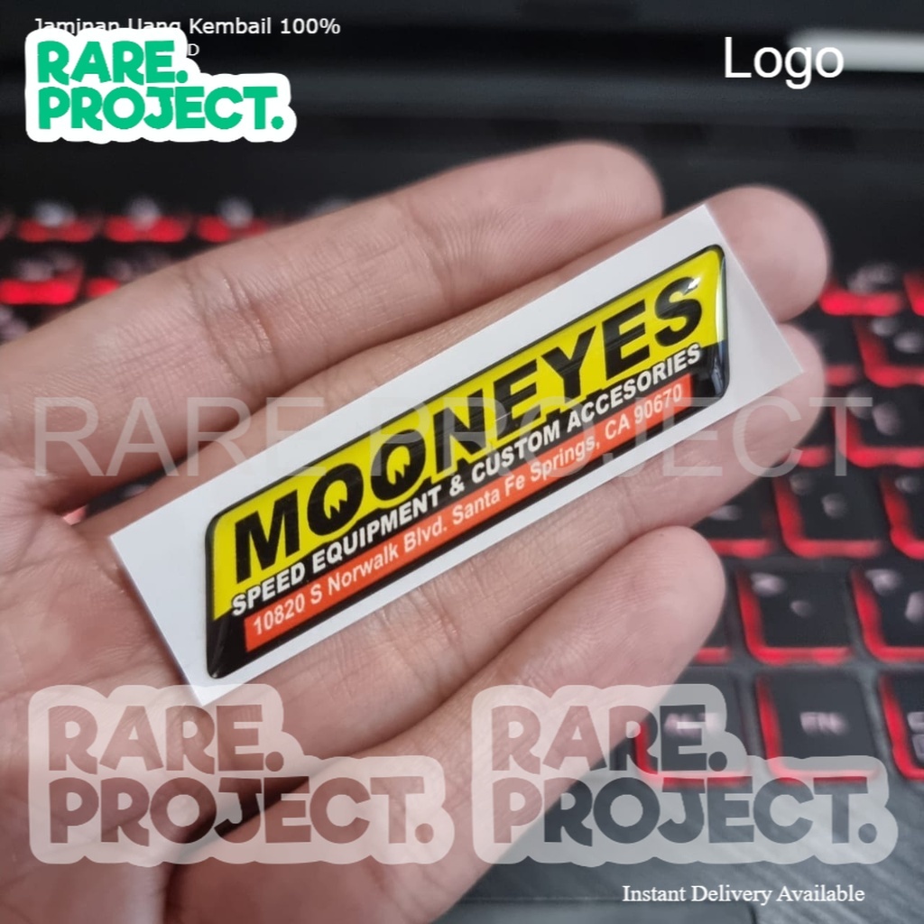 Yamaha MOTORCYCLE STICKERS นูน BLUECORE 3D MOONEYES โลโก้ AESTHETIC ...