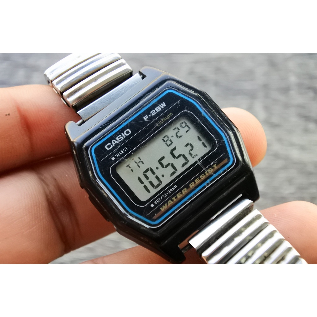 นาฬิกา Vintage มือสองญี่ปุ่น Vintage RARE Casio F-28w (1156) Retro ระบบ ...