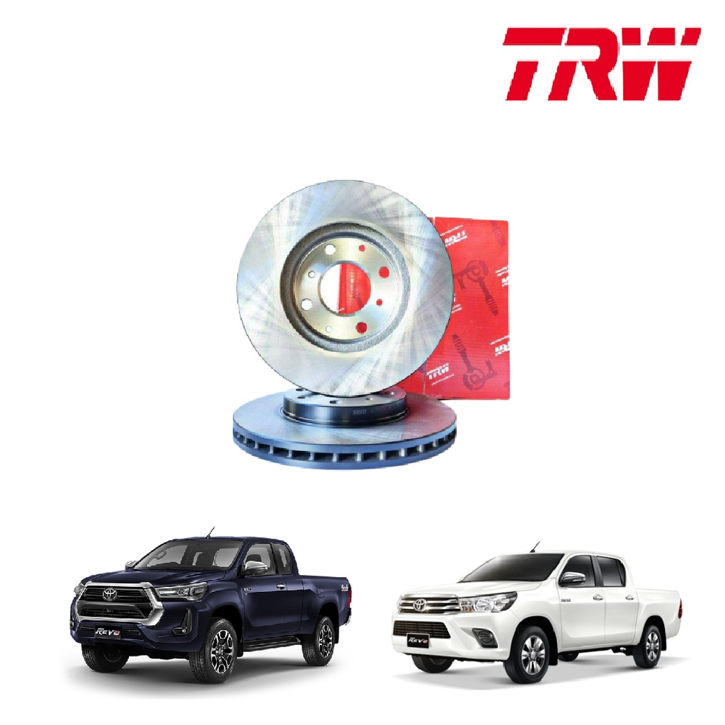 TRW จานดิสเบรกหน้า จานดรัมหลัง Toyota Revo 2wd 4wd Prerunner ปี 2015 ...