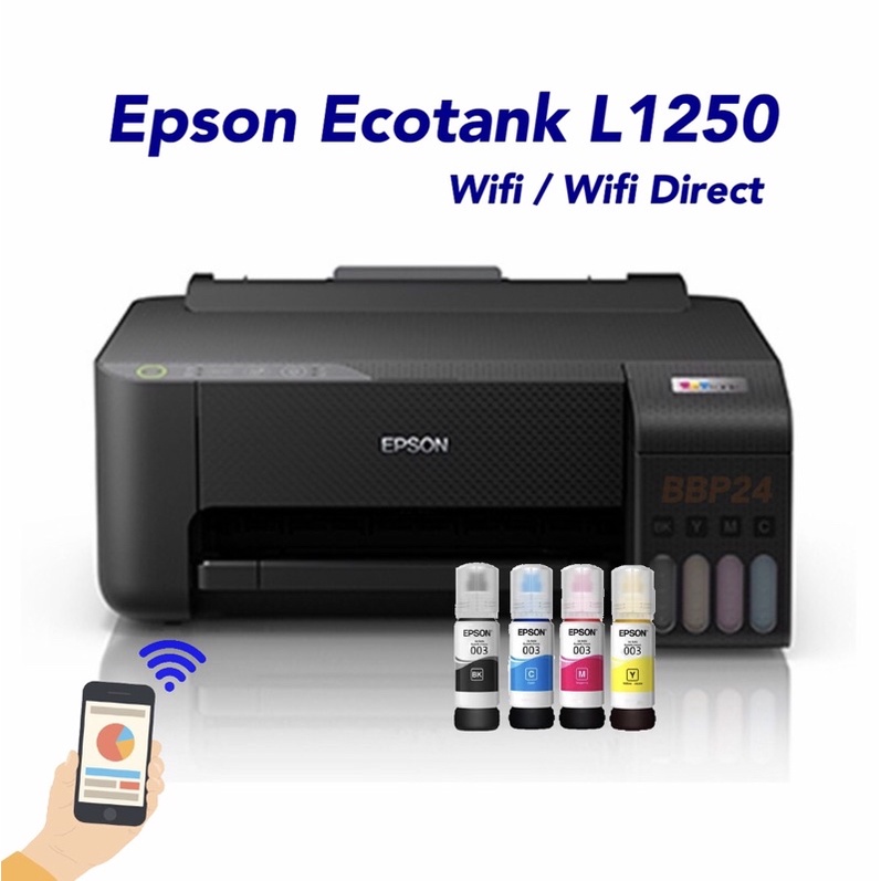 Epson EcoTank L1250 Wifi ปริ้นอย่างเดียว ปริ้นกับมือถือได้ | Shopee ...