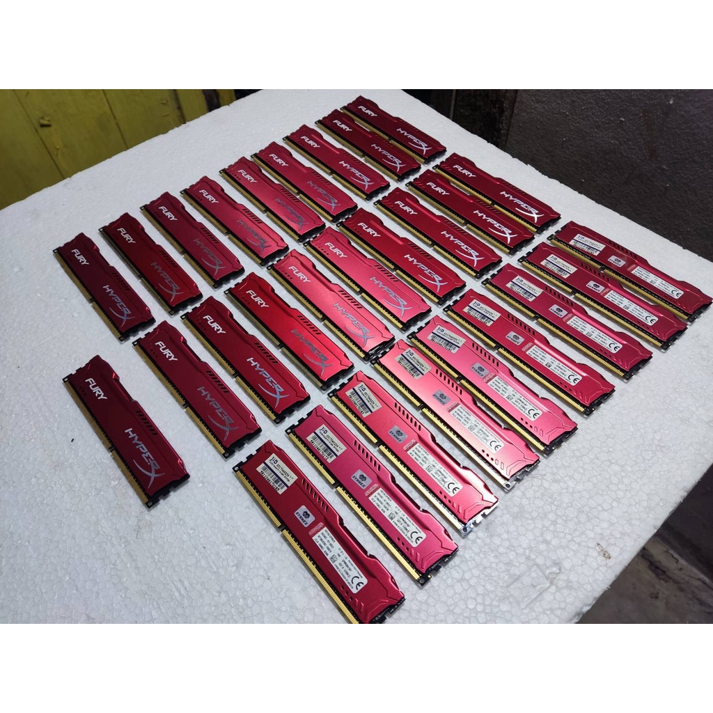 KINGSTON 8GB (4GBx2) DDR3/1600 HyperX FURY RED | Shopee Thailand