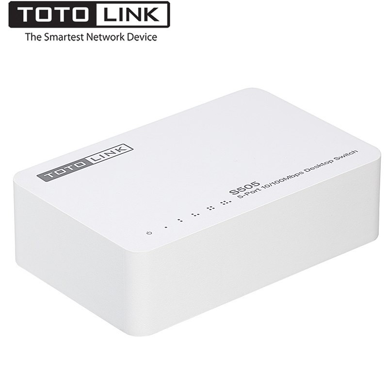 TOTOLINK รุ่น S505 สวิตซ์ฮับ 5-Port 10/100Mbps Desktop Switch | Shopee ...