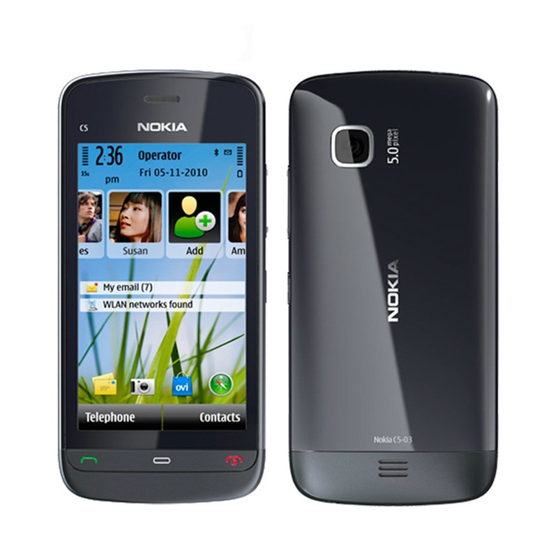 ปลดล็อคโทรศัพท์มือถือบลูทูธ Nokia C5-03 WIFI GPS 5MP 3G | Shopee Thailand