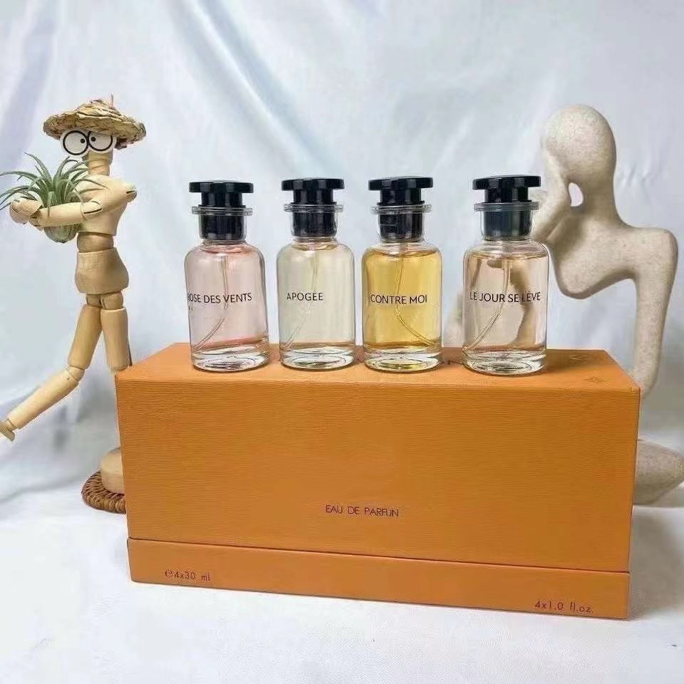 Set LV Perfume Miniature Rose des vents Le jour seleve Contre moi Apogee 30ml x4 เซ็ตน้ำหอม ...
