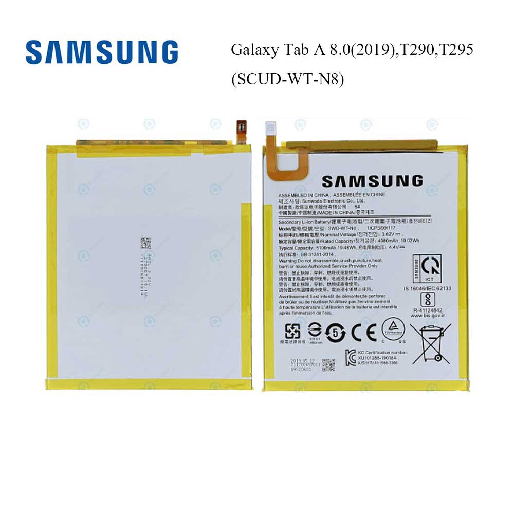 แบตเตอรี่ Samsung Galaxy Tab A 8.0(2019),T290,T295(SCUD-WT-N8) | Shopee Thailand