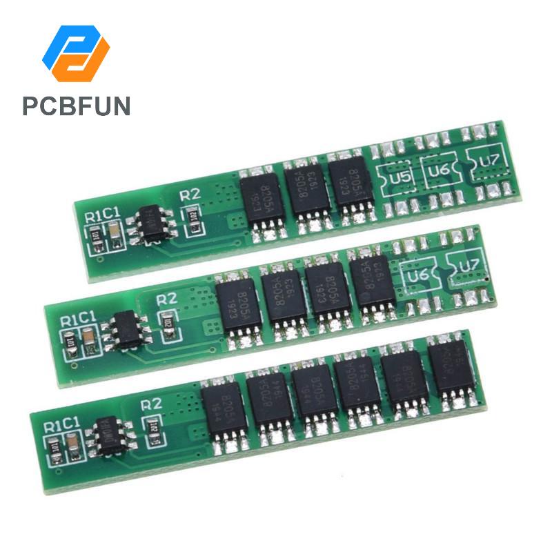 Pcbfun บอร์ดป้องกันแบตเตอรี่ลิเธียมไอออน PCM 1S 2A 3A 4.5A 6A 9A 3.7V 1 ...