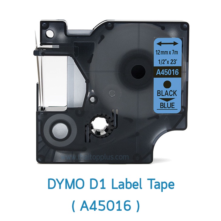 เทปพิมพ์อักษร DYMO D1 (45016) 12มม.x7ม. ตัวอักษรดำ เทปฟ้า | Shopee Thailand