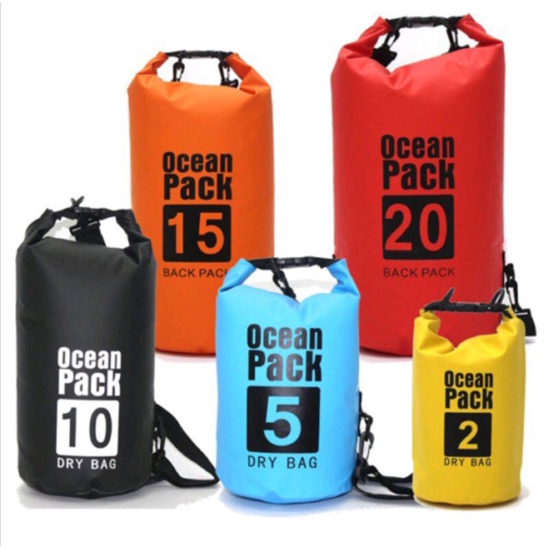 Drybag Ocean Pack 5L/10L/15L/20L (สาย 1, สลิง) | Shopee Thailand