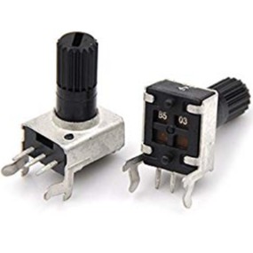 VR Potentiometer Adjustable Resistance Horizontal โวลุ่ม 3 ขา แกนยาว ...