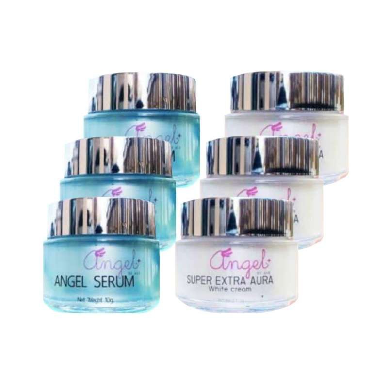 Angel serum + Angel cream เซตคู่จิ้นสุดฟิน ขนาด 10 กรัม (3 ชุด ...