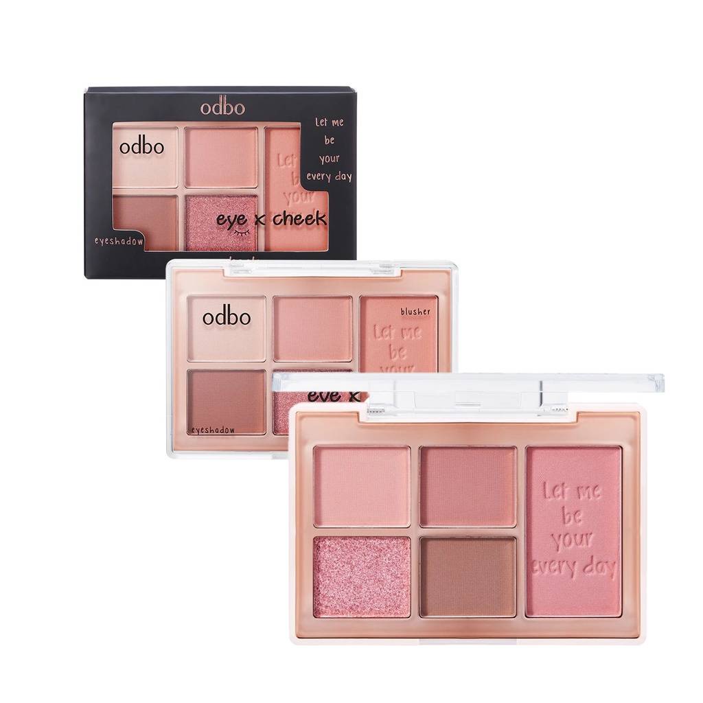 OD1044 ODBOโอดีบีโอ eye x cheek อาย เอกซ์ ชีค พาเลท แต่งตา ปัดแก้ม | Shopee Thailand