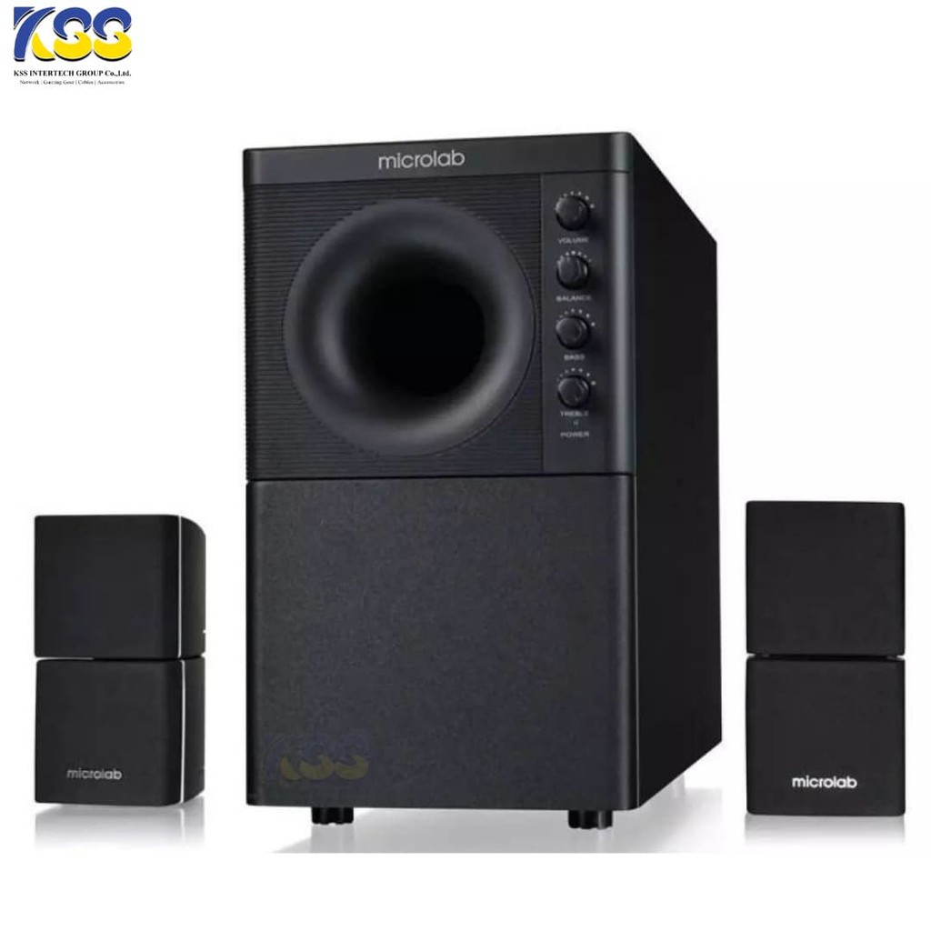 ลำโพง MICROLAB X2 (2.1) SPEAKER BLACK | Shopee Thailand