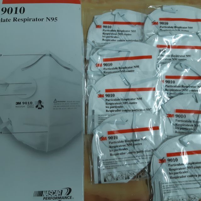 หน้ากาก N95 3M 9010 กันฝุ่น PM 2.5 / เชื้อโรค | Shopee Thailand