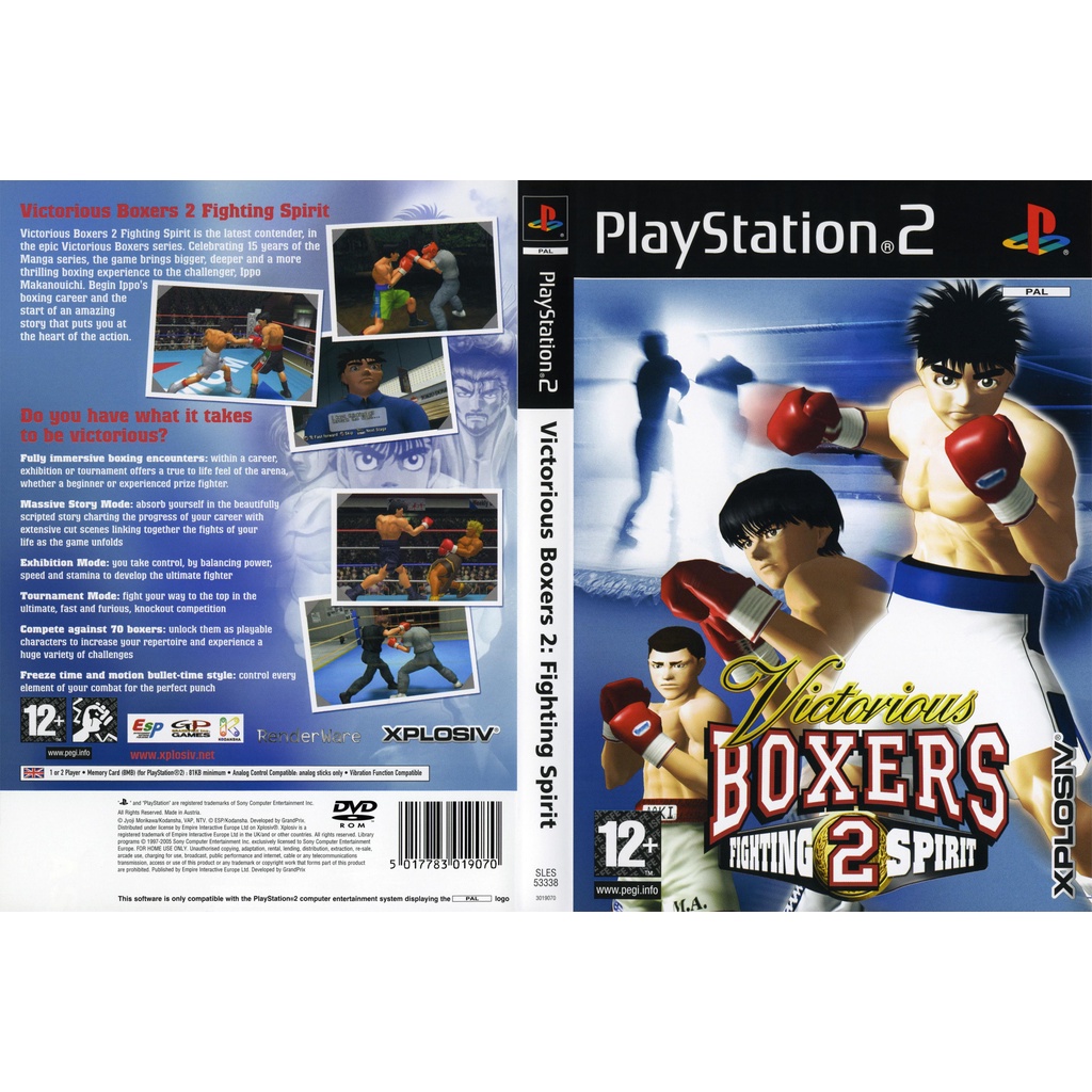 แผ่นเกมส์ PS2 Victorious Boxers 2 Fighting Spirit คุณภาพ ส่งไว (DVD ...