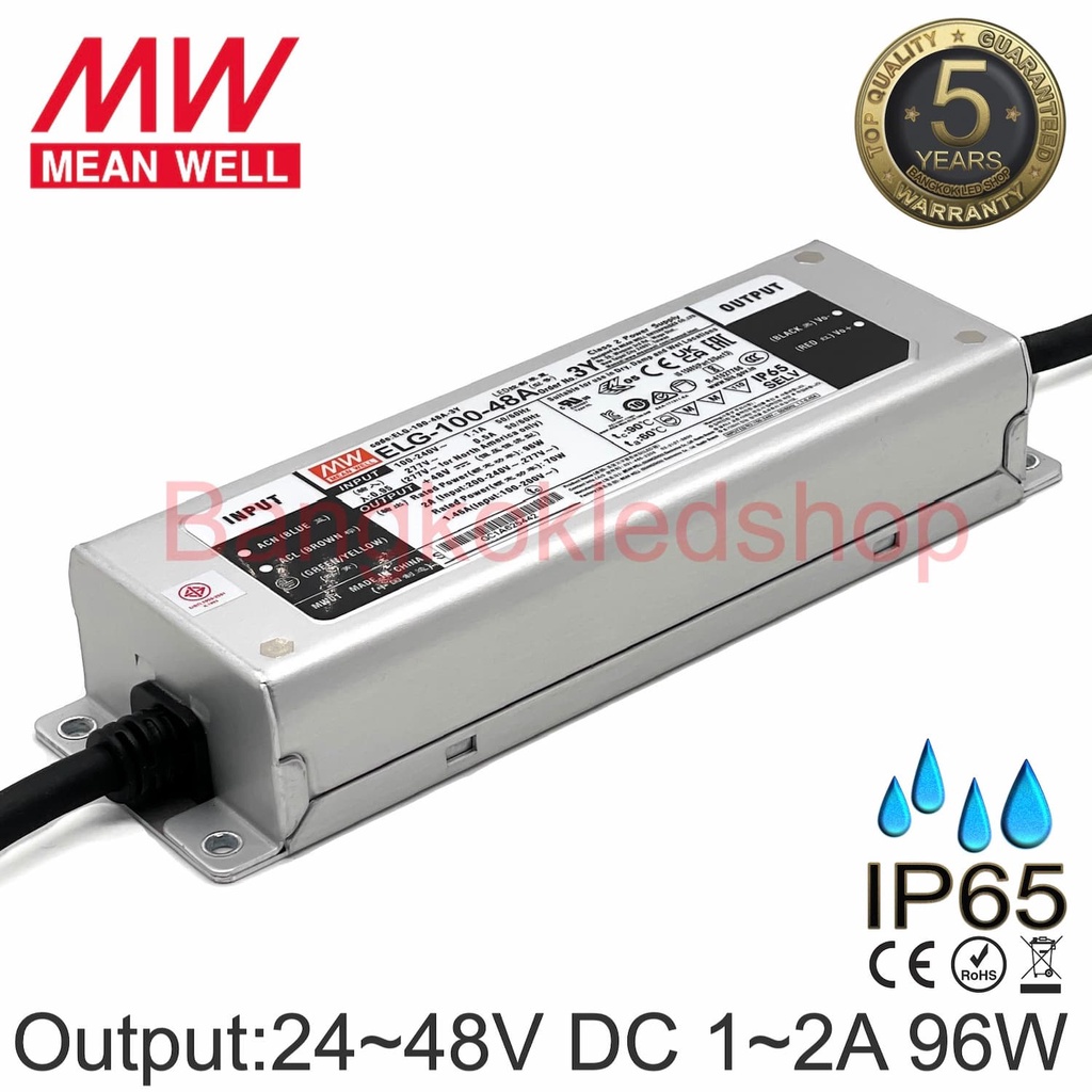 ELG-100-48A 3Y 2AMP 48VDC 96W LED DRIVER ยี่ห้อมินเวล แอลอีดีไดรเวอร์ ...
