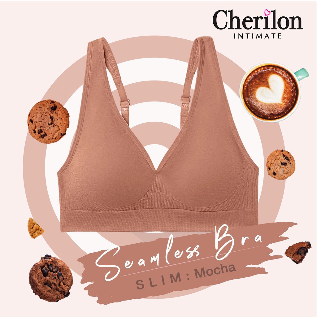 Cherilon Slim Bra ชุดชั้นใน เชอรีล่อน ไร้โครง ดีไซน์สวย ฟังก์ชั่นครบ คอวีกว้างเพรียวยิ่งขึ้นเผย ...