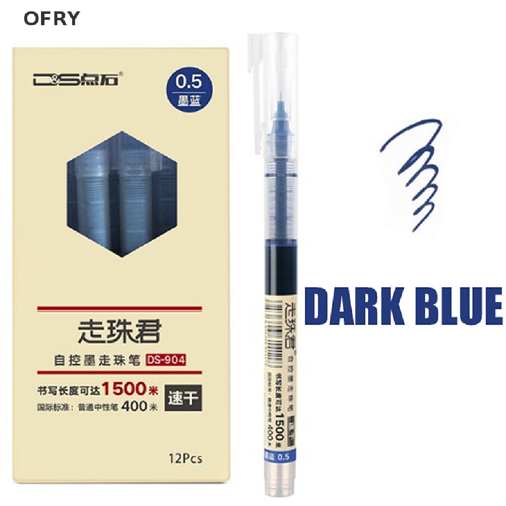 OF Quick-Drying Ink 0.5 mm Extra Fine Point Pens Liquid Ink Pen ...