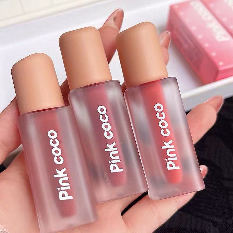 PINK COCO P516 ลิปกำมะหยี่ ลิปโคลน ลิปเวลเวทแมท เนื้อครีมมี่ นุ่มละมุน ...