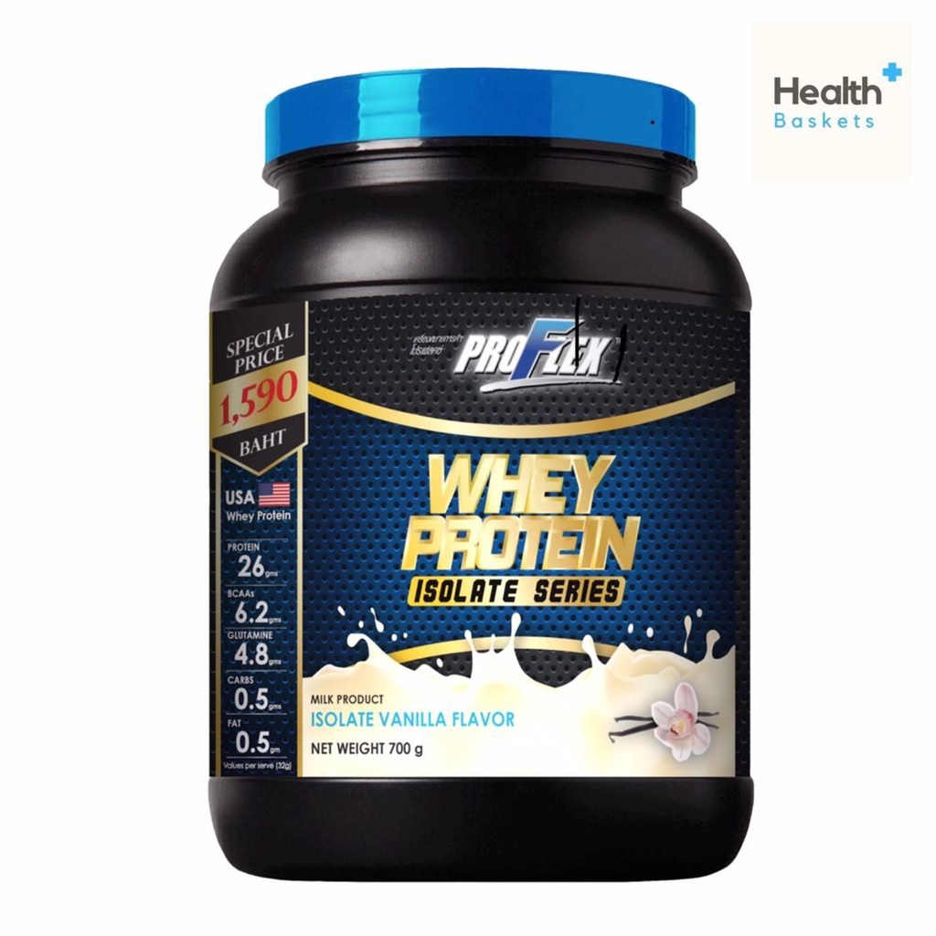 Proflex Whey Protein Isolate VANILLA 1 กระป๋อง โปรเฟล็กซ์ เวย์โปรตีน รส ...