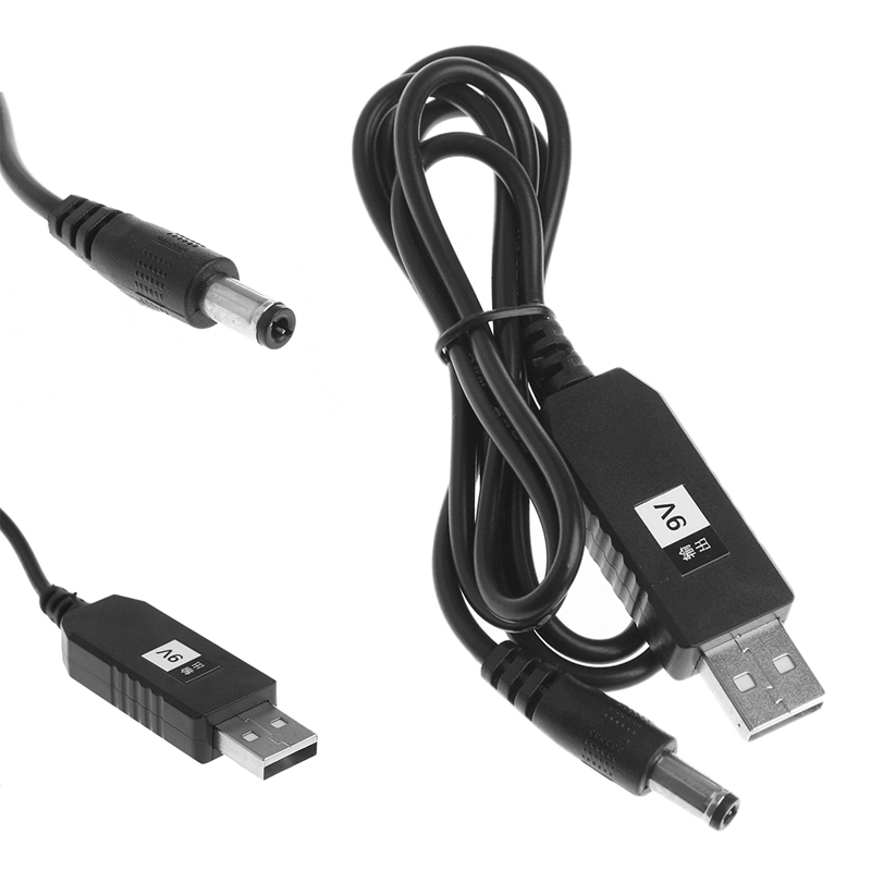 USB DC 5V to DC 9V Male Step-up Converter Adapter Cable | Shopee Thailand