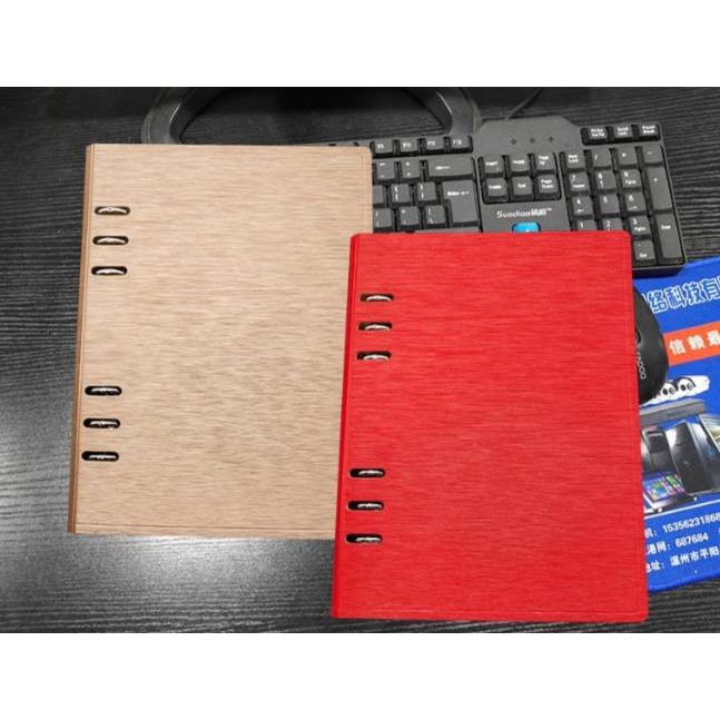 สมุดแพลนเนอร์ปกหนัง PU- A5 - 6 ห่วง พร้อมกระดาษแบบมีเส้น 90 แผ่น | Shopee Thailand