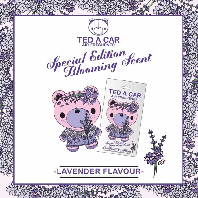 TED A CAR กลิ่น Lavender ลาเวนเดอร์ : แผ่นน้ำหอมปรับอากาศ 🐻สุดฮิต | Shopee Thailand