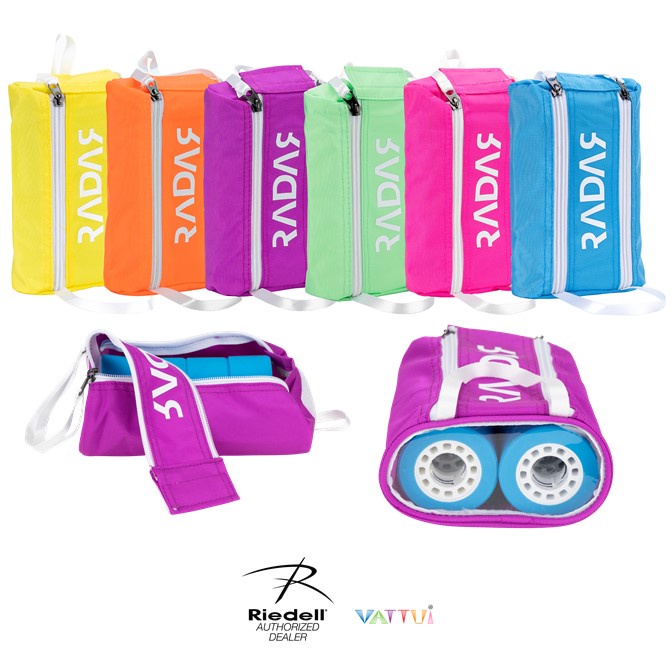 Radar Wheelie Mini Zip Bag Riedell Roller Skate Wheel กระเป๋าผ้าซิปใส่ ...