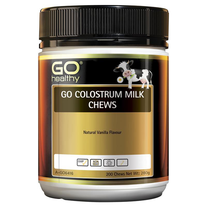 GO Healthy Colostrum 400mg 200 Chewable Tablets Exclusive Size | Shopee ...