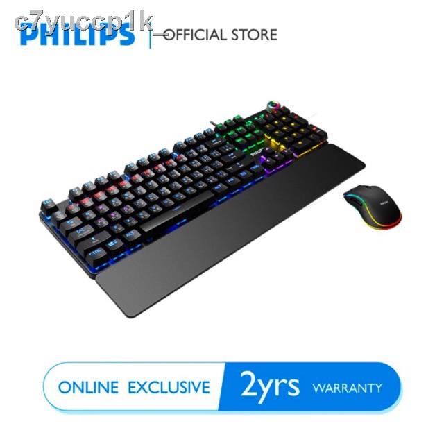 Philips keyboard🌟⚡️🇹🇭เกมมิ่ง คีย์บอร์ด แมคคานิคอล บลูสวิตช์ PHILIPS ...