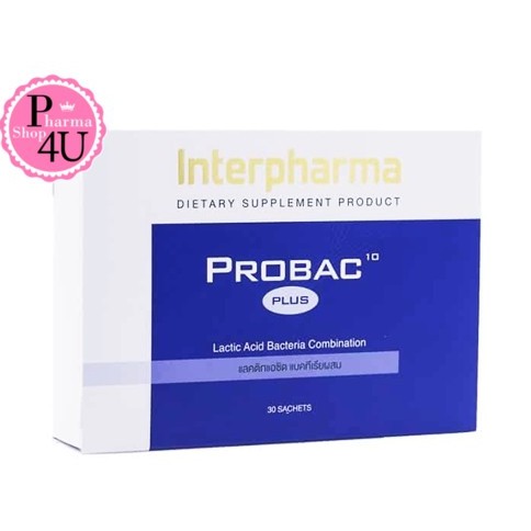 INTERPHARMA Probac 10 Plus 30ซอง Probac-10 โปรแบคเท็นพลัส Total ...