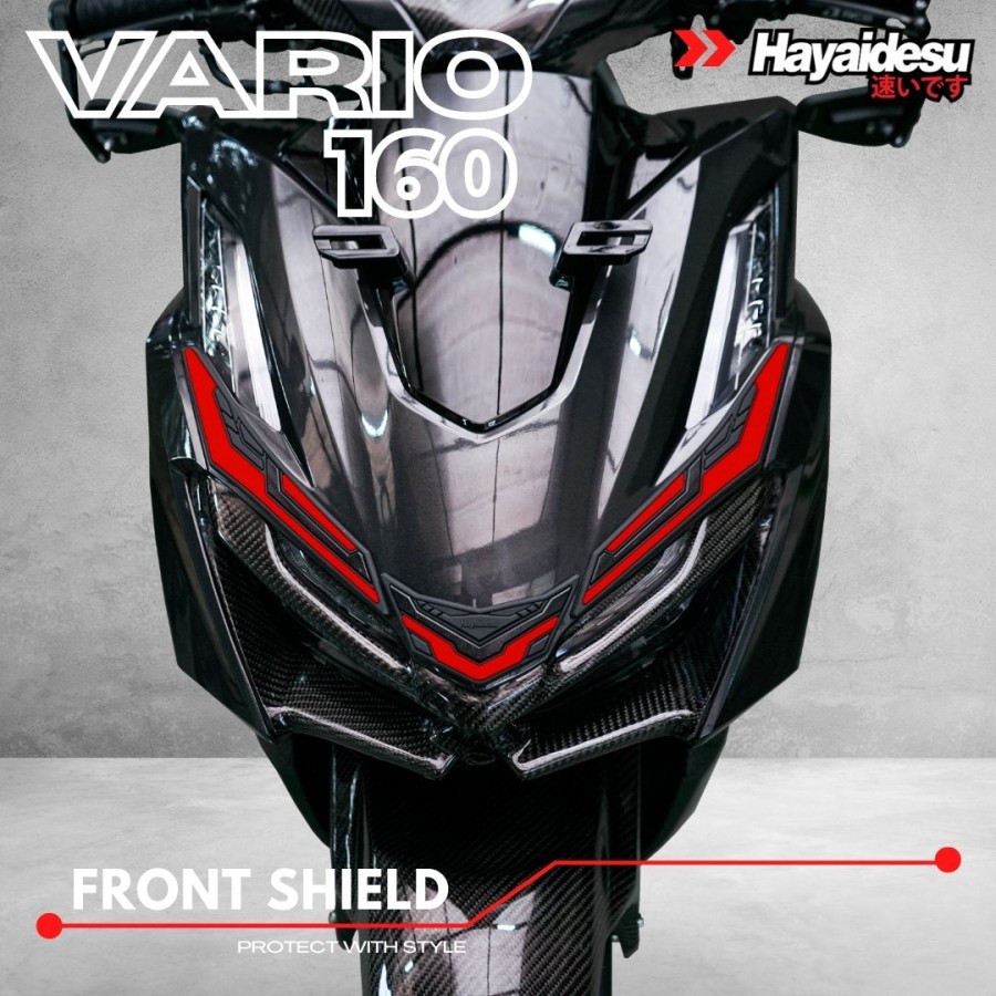 กันรอยคิ้วไฟหน้า Hayaidesu ซิลิโคลนยาง Click 160 ---------- Click160 | Shopee Thailand