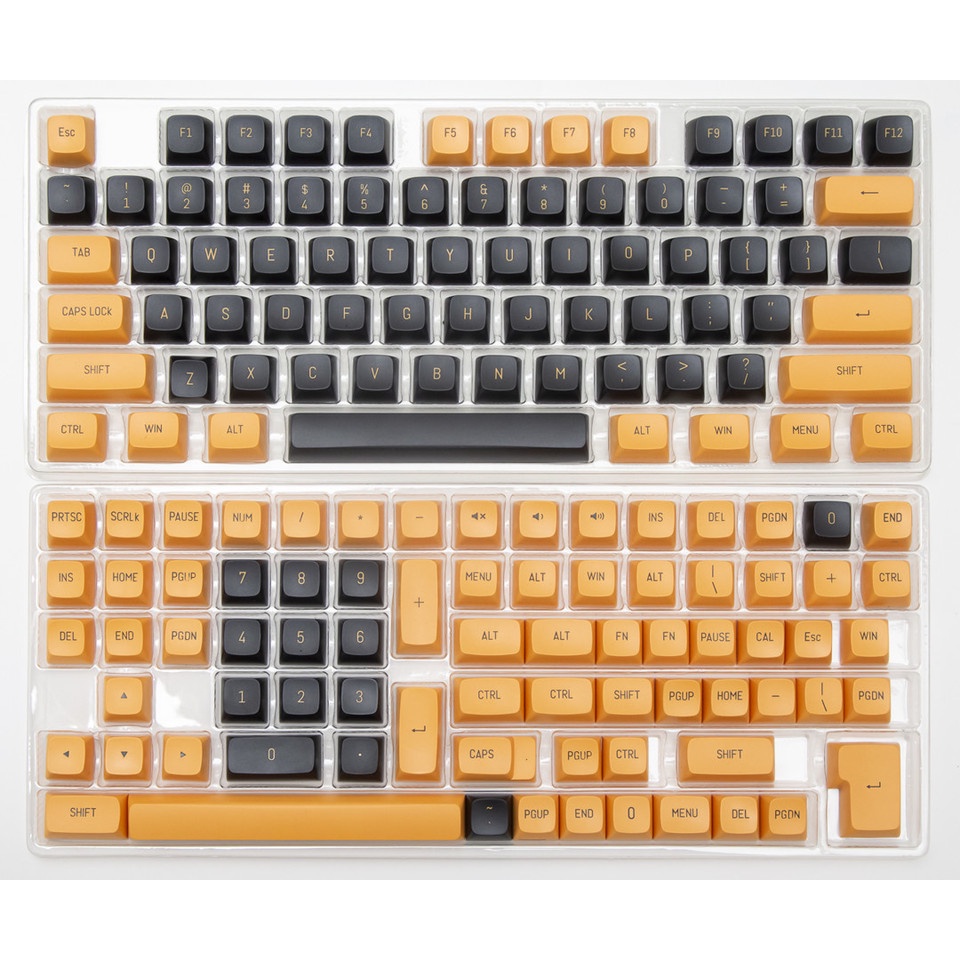 148 คีย์ White Green Keycaps CSA Profile PBT Double Shot คีย์บอร์ดแบบ ...
