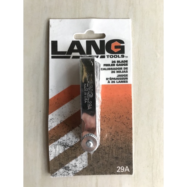 Lang tools 26 blade feeler gauge made in U.S.A ฟีลเลอร์เกจอย่างดี ...