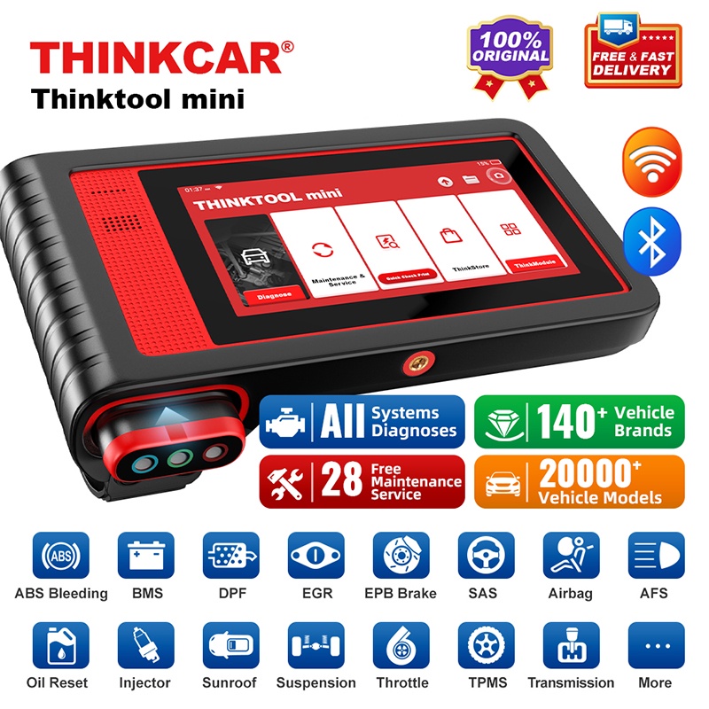 Thinkcar Thinktool เครื่องสแกนเนอร์วินิจฉัยรถยนต์ OBD2 DPF A/F 28 Reset ...