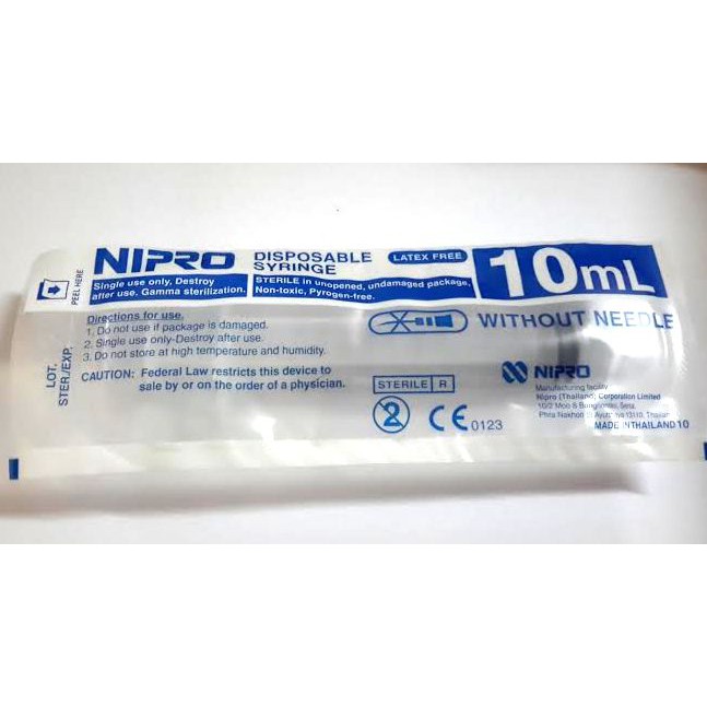 ไซริงค์ Nipro สำหรับป้อนยา ป้อนอาหาร มีขนาด 1ml,3ml,5 ml,10ml,20ml (ไม่มีเข็ม) | Shopee Thailand