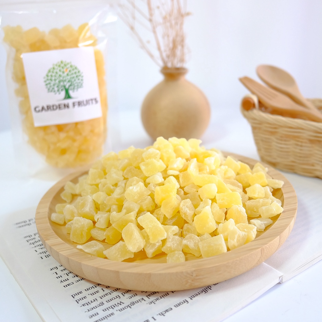 Dehydrated Pineapple Diced สับปะรดอบแห้งแบบเต๋า เกรด A สูตรน้ำตาลน้อย อร่อยมาก!! ผลไม้อบแห้ง By ...