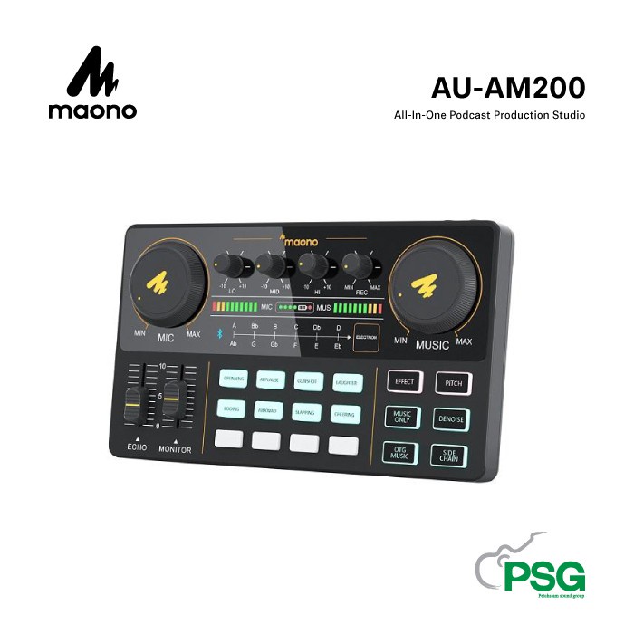 ☾MAONO CASTER Lite AU-AM200 Portable All-In-One Podcast Production ...
