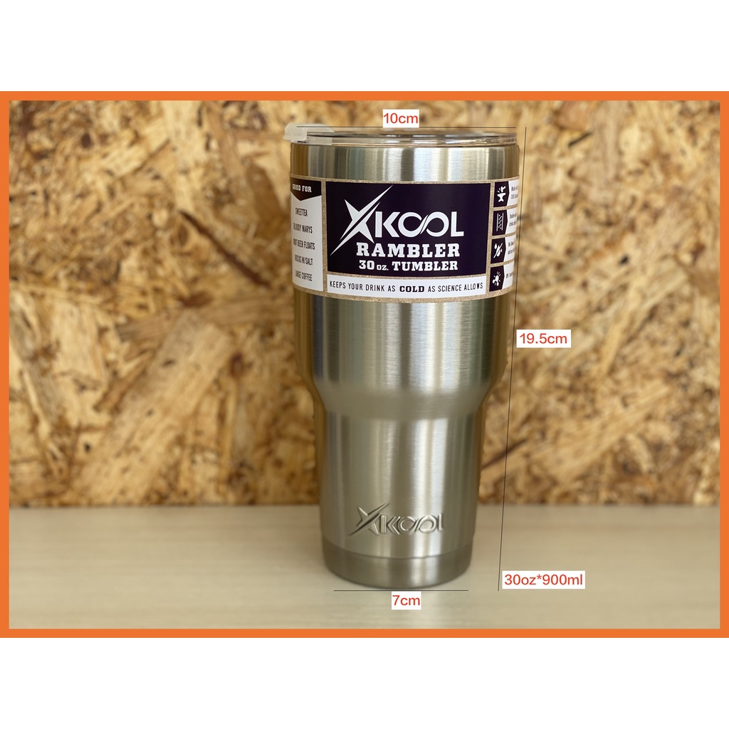 Xkool แก้วขนาด 30Oz สีพื้นเก็บอุณหภูมิความเย็น,ร้อน เป็นสแตนเลส 304 Free!!ยางลองแก้วไม่มีไอน้ำ ...