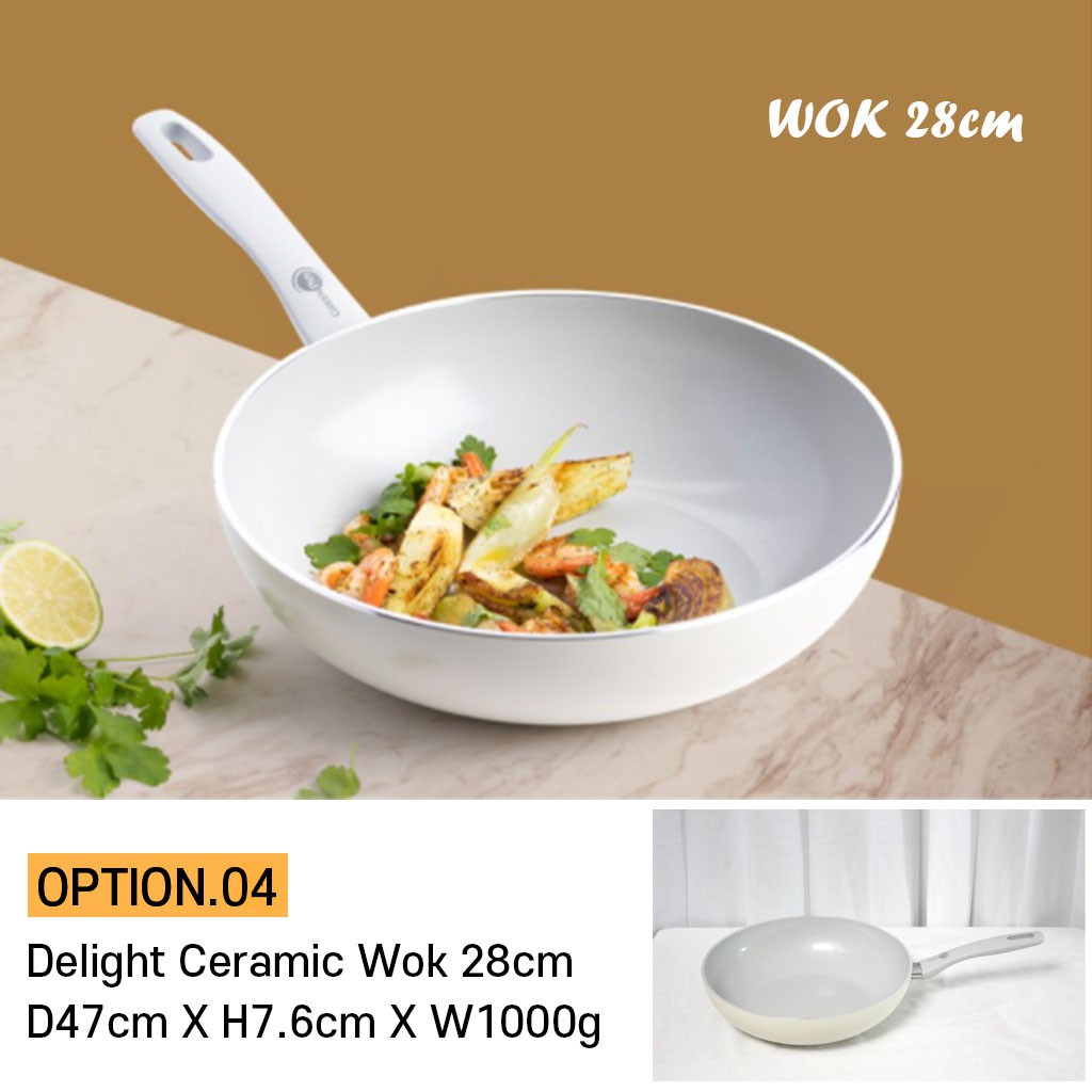 ข้อเสนอพิเศษ [Green Pan] Non-Stick Infinity Coating Fry Pan Wok Ceramic ...